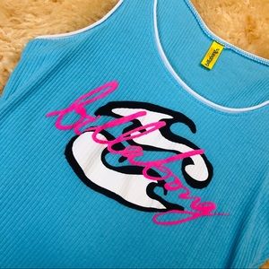 Billabong | Tops | Billabong Womens Tank Top With Black Pink Logo ...